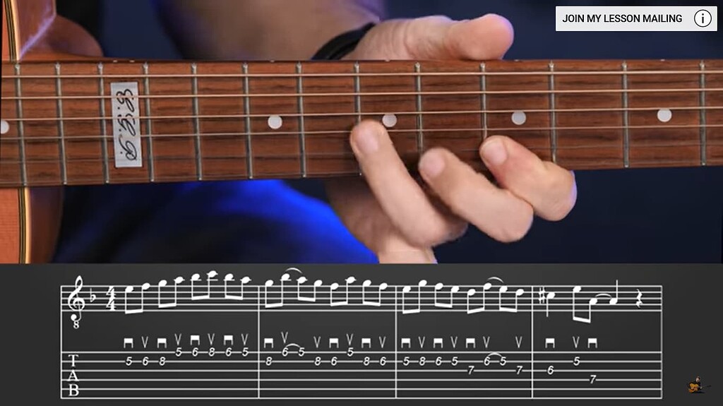 Retooled Joscho Stephan Lick for USX with super efficient fingering and picking pathway ...