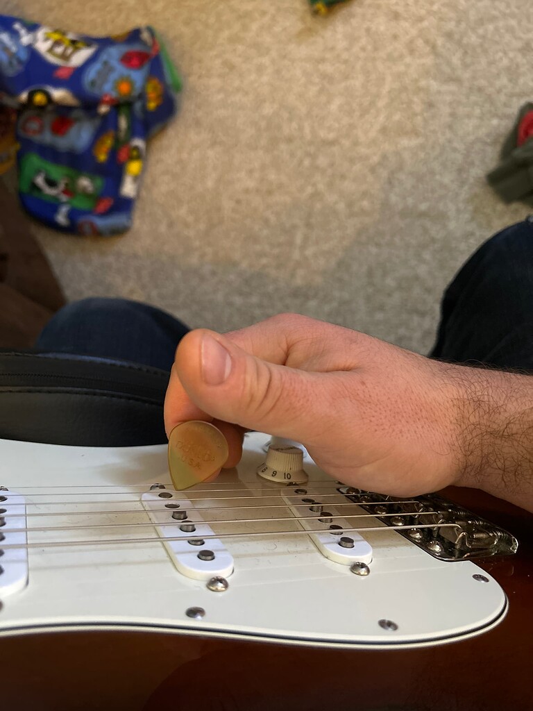 Has there been any discussion on the angle on the pick on this plane? - Playing Technique - The ...