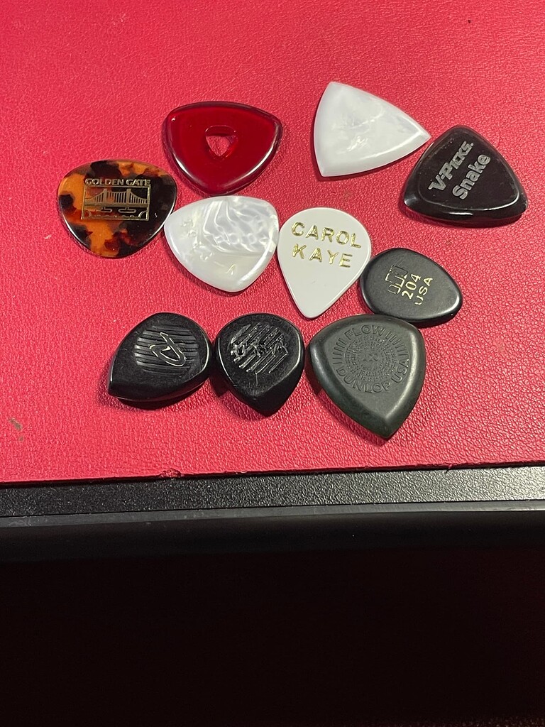 Best thick picks (for older players who would play fast) - Gear - The Cracking the Code Forum